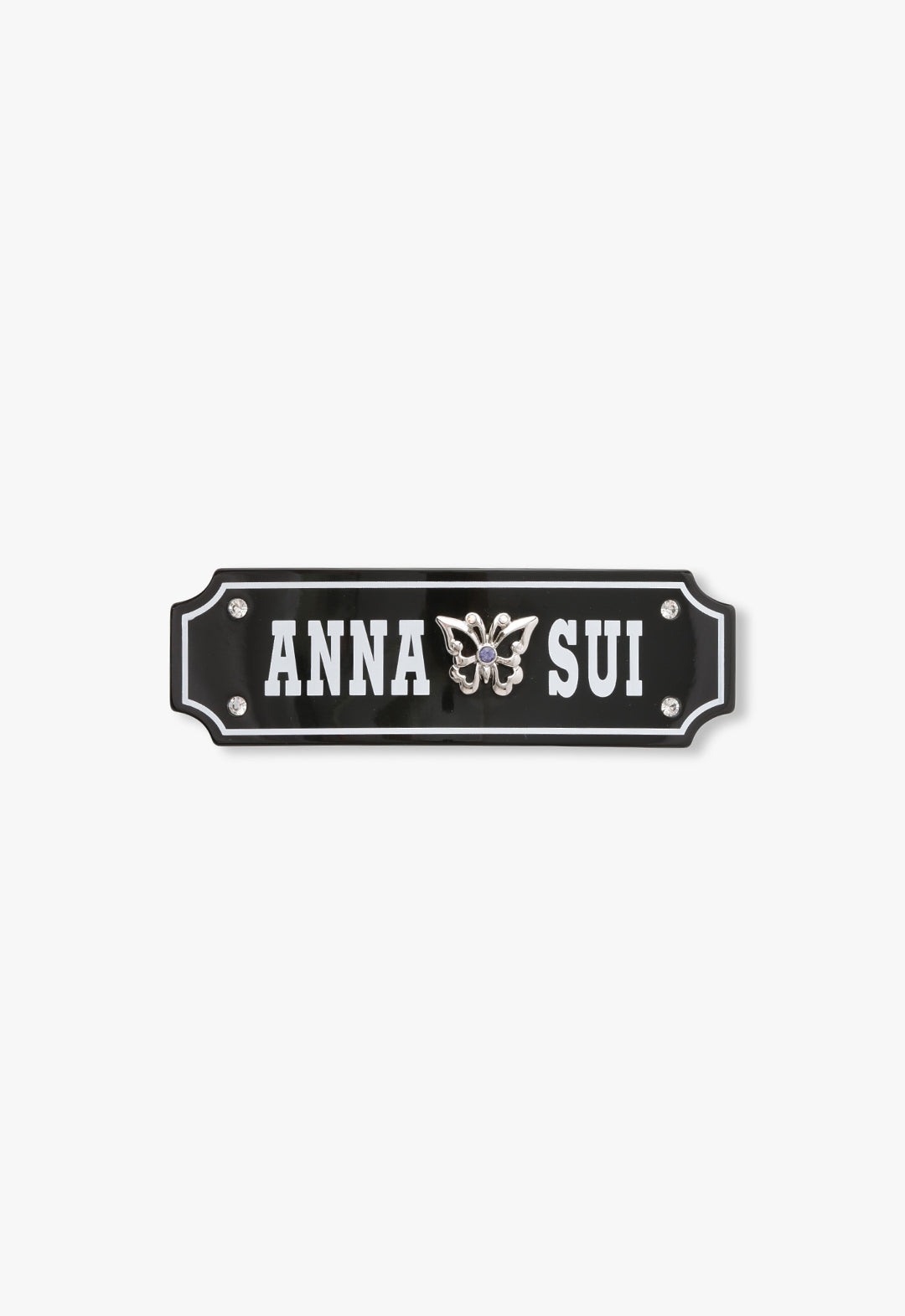 ANNA SUI logo motif barrette